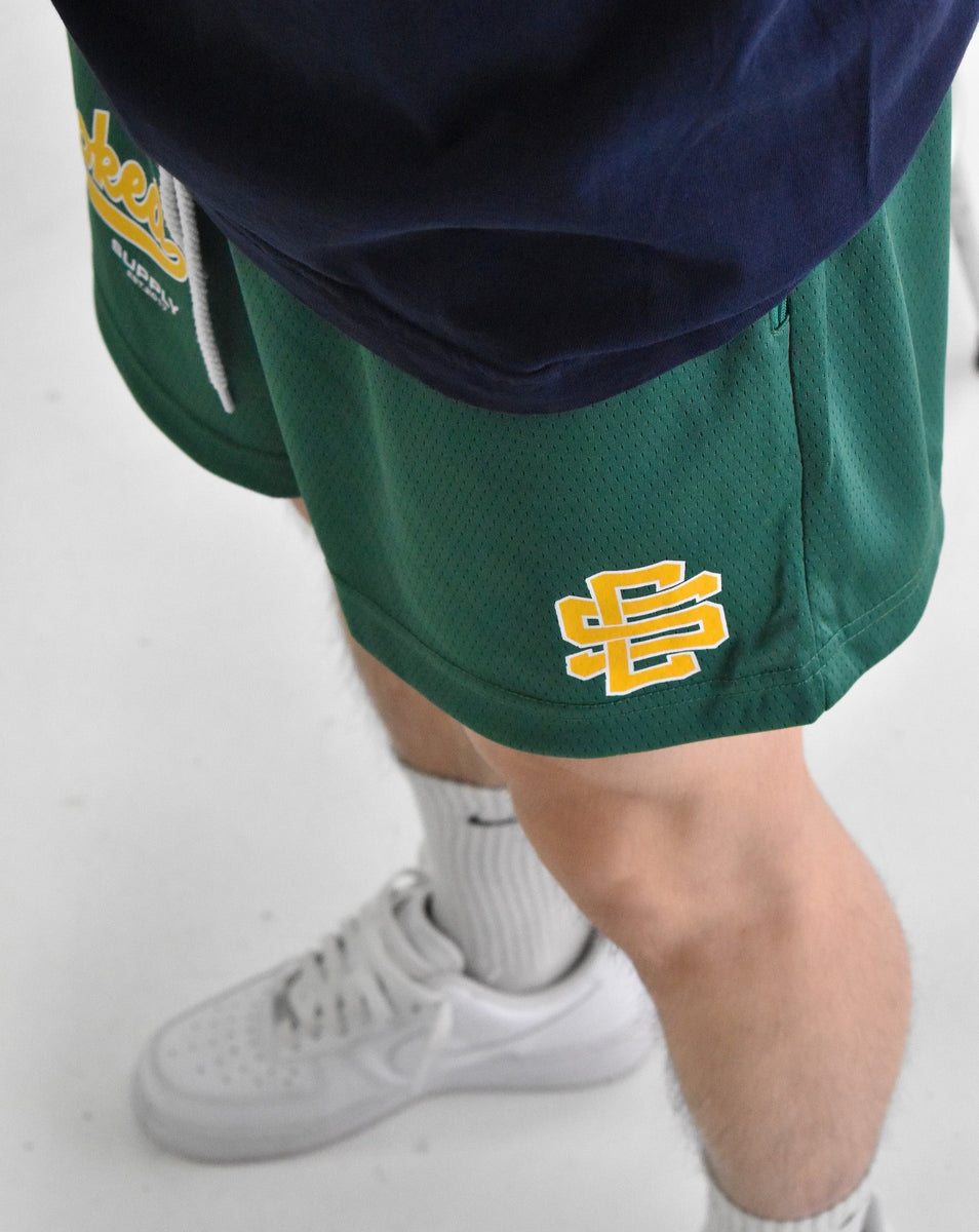 Stadium Mesh Shorts - Green – Crooked Supply